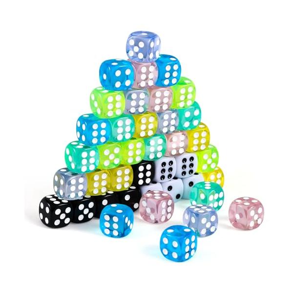 透明 淡い8色/14mm*14mm*16mm/-・Color:透明 淡い8色・カラフルなゲーム体験14mmのサイコロセットは8色あり、ゲームや教育プロジェクトのニーズや個人の好みに応じて選ぶことができます。・透明のデザイン透明のデザインは、...