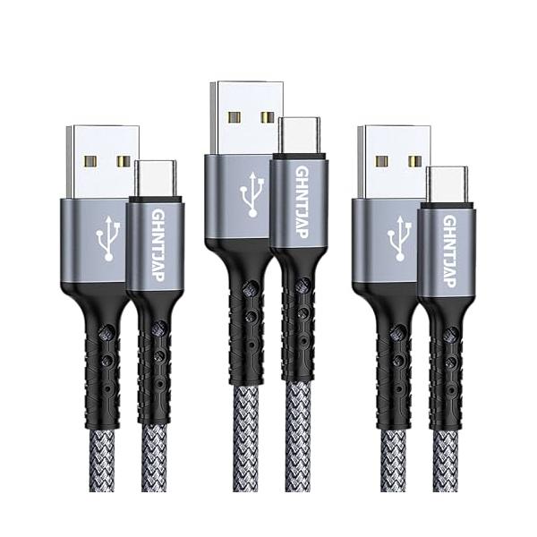 グレー/1M*3本/-・Size:1M*3本Color:グレー・3A急速充電＆データ転送このusbｃケーブルはQC3.0／2.0に対応し、最大電流3A通過支持で大幅に充電時間を短縮します。USB A to Cケーブルはusb2.0基準、最大...