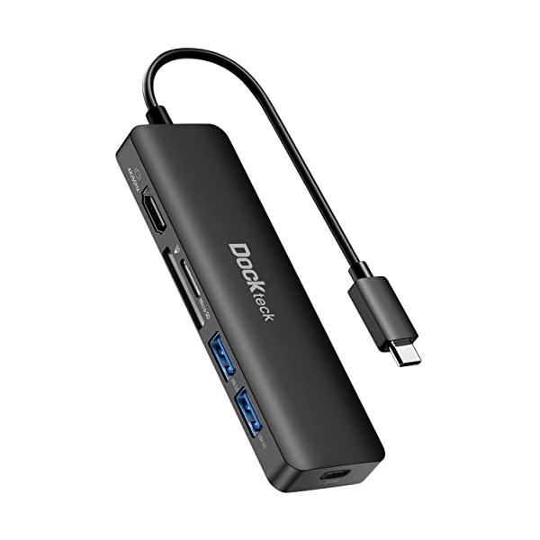ブラック/6in1/DD0009・Size:6in1Color:ブラック・パッケージ個数:1・USB-Cハブ 6-in-1：Docktectハブは、type-cポートを多機能6ポートに拡張できます: 100W PD充電、高解像度4K @ 6...