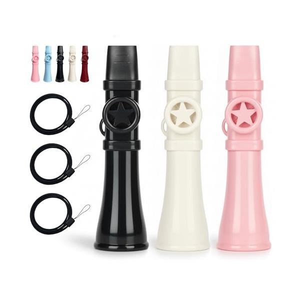 ブラック1個+ホワイト1個+ピンク1個/-/-・Color:ブラック1個+ホワイト1個+ピンク1個・パッケージ個数:1・?1分でマスター！ハミングするだけで音が出る カズーは「吹く」楽器ではなく、声（ハミング）の振動で内部の膜を共鳴させて音...