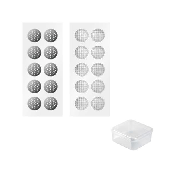 シルバー/-/-・MaterialType:SN20+NK20・4.5mm・?? 充実の20個セット 本品にはイヤホン/インイヤーヘッドフォン用の高品質シルバーイヤーフィルターが20個入り。大切なオーディオ有線 イヤホンを埃や耳垢から保護し...