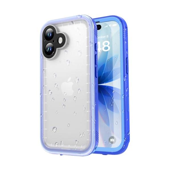 ブルー/iPhone 17/Waterproof case for iPhone 17(6.3)・Size:iPhone 17Color:ブルー・IP68規格＆完全防水 iPhone17 防水ケースは完全密封で、IP68防水規格等級を取得し...