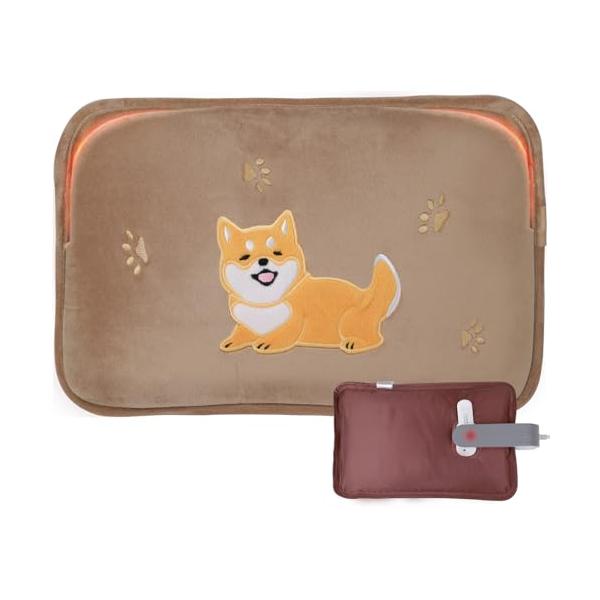 ブラウン-Lサイズブラウン-Lサイズ/ブラウン-Lサイズ/CR-D・Color:ブラウン-Lサイズ・????進化版・特大サイズ湯たんぽ・長時間保温?BeeToolの2025年進化版湯たんぽは、ポケットの保温カバーがアップ！?サイズ（約縦37...