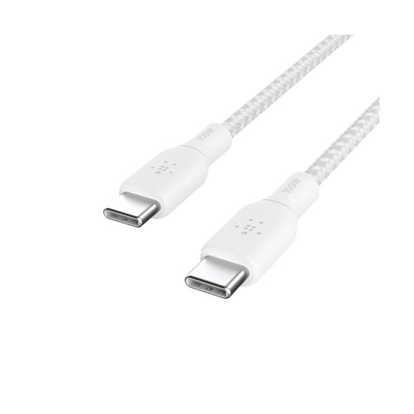 ホワイト/2m/CAB014bt2MWH・Size:2mColor:ホワイト・パッケージ個数:1・最大100Wの安全な高速充電USB-C to USB-Cケーブルの頑丈な外被の内側は、最大100Wの充電に対応するように設計されています。これ...