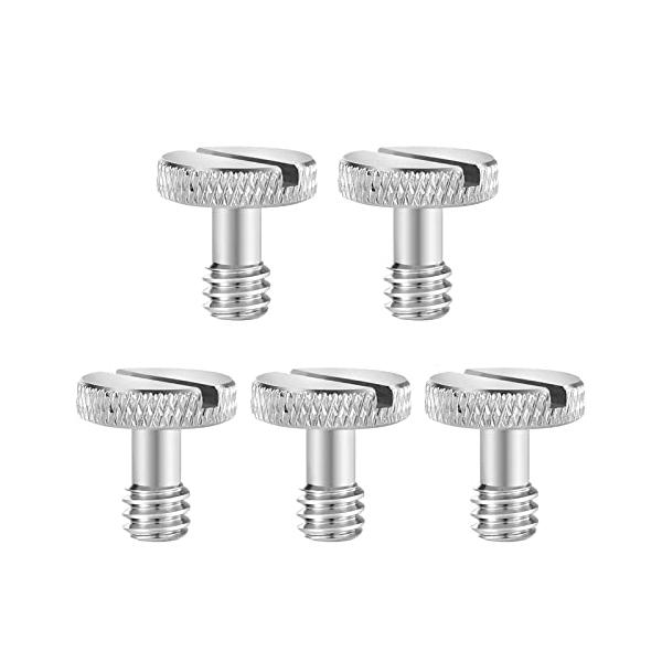 5個セット/6cm x 1cm x 1.2cm 0.25 inches/-・パッケージ個数:1・セット内容1/4インチネジ*5個セット。・材質耐食性が高い素材のオールステンレスを使っているので軽量で非常に丈夫です，長期間の利用でも錆びにくい...