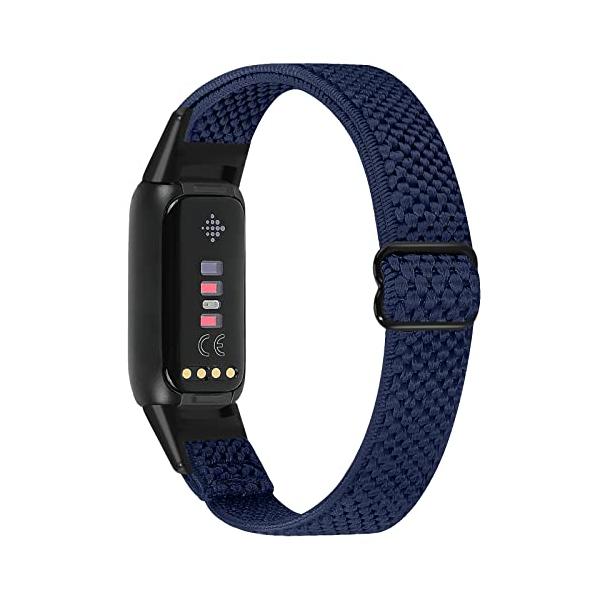スポーツインジゴ/-/FL003・Color:インジゴ・対応機種:Fitbit Luxe /Fitbit Luxe Special Edition SE .・弾性付きデザイン---最新のゴムひもと調節なバックル設計を採用して、腕のサイズを最...