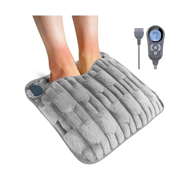 グレー/42*42cm/XA0010・Color:グレー・2025最新電気足温器 ・自動オフ機能 冬に体が暖かくなるフットウォーマーが新登場！この電気フットウォーマーには過熱防止と過電圧保護機能が内蔵されており、温度制御保護システムにより電...