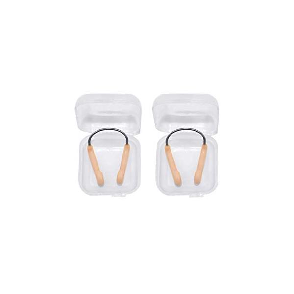 2個入り・Style:2個入り・商品仕様シリコン製で柔らかくて肌に優しいです。カラー：ベージュ 重量：14g。スイミングするとき、水が鼻に飛び込んだことがあります。鼻栓・ノーズクリップ は水の侵入を防げます。高品質のシリコン素材です。・用途...