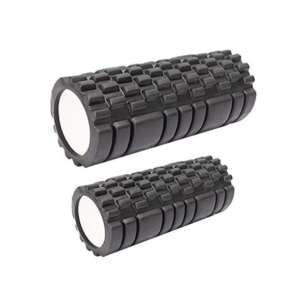 ブラック/-/-・Color:ブラック・■お得な2個セット 筋膜ローラー大小サイズの2セットだから、部位によって使い分けができます。・■高品質素材 筋膜リリース無臭、水洗いなので清潔にご使用できます。・■耐久性抜群な マッサージローラー耐荷...