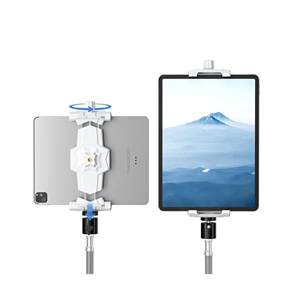ミニマリスト。白い/34.66 cubic inches/KDD-046W・Color:白い・パッケージ個数:1・より安定・安全アップグレードされたipad ホルダー 三脚 アダプターは、ベースの中央に補強リブを内蔵しています。強力なスプリ...