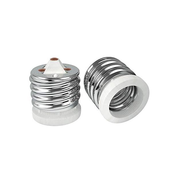 2個入/-/-・NumberOfItems:2・?使い方E26口金の電球をE39口金の灯具に取り付ける時に使う便利な口金変換アダプター。・?優れた耐熱性陶器製ですので、耐熱性に優れており、200度まで耐えられます。安心的で耐久性があります。...