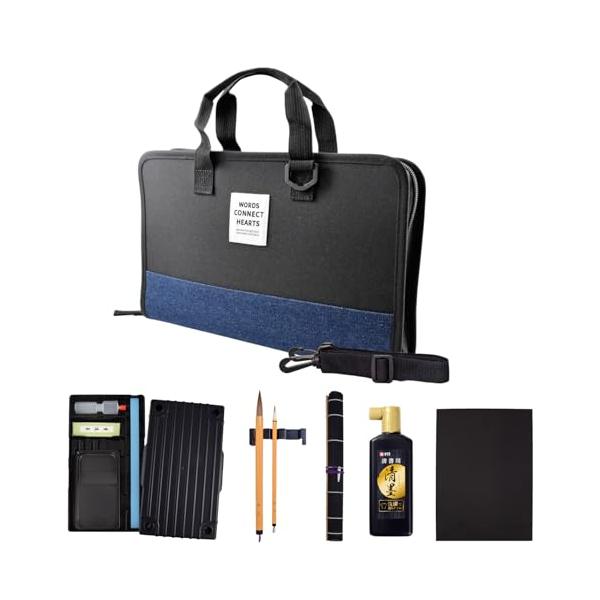 黒/-/JZ-A2#49・パッケージ個数:1・商品授業や習い事に必要な道具が全て入った書道セット。シンプルなデザインで長く使える。・特長1ランドセルにも入る超スリムタイプで低学年でも持ち運びやすい。・特長2墨汁は衣服に付いても洗濯で落ちやす...