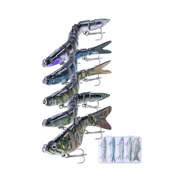 Aセット 10cm/10cm/-・Color:Aセット 10cm・泳法が異なる5個セットセット内のルアーは異なる形状と節数があり、それぞれ異なる泳法を持っています。これにより、さまざまな魚種や釣り方に対応でき、実績のある塗装を施しているため...