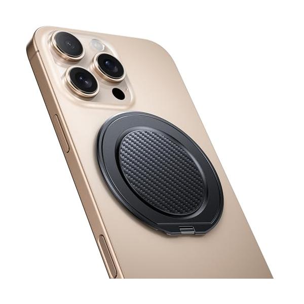 ブラック/-/MagRing Slim・Model:MagRing Slim・極薄2.5mm、マグネットリングの中で極薄普通のスマホリングが厚すぎて使い心地が悪いとお悩みですか？ 現在、市販のリングは機能性に重点を置く一方で、使用の快適さを...