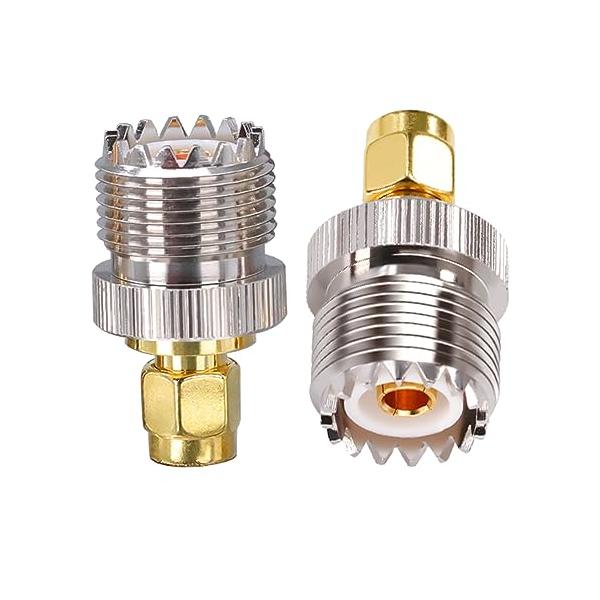 ゴールド/-/L1-2・パッケージ個数:1・タイプと詳細: SMA オス - PL-259 メス コネクタ; 色: 金と銀; 材質: 純銅とニッケルメッキ; インピーダンス: 50 オーム、低損失・耐久性と性能: 内部導体は純銅製で、耐久性...