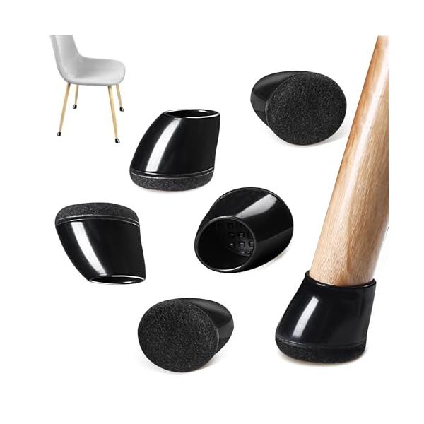 ブラック/Small-ブラック/JP-SN-0241・Size:Small-ブラック・パッケージ内容色：ブラック。フェルト椅子脚カバー x 16個。Small-適応サイズ ：丸脚直径（13-21mm）、角脚一辺（9-14mm）。ご注文の際、...