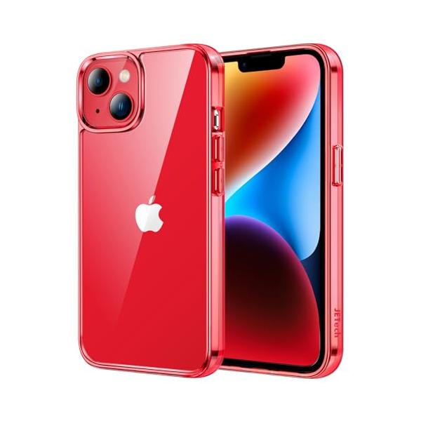 レッド/-/3840B・Color:レッド・パッケージ個数:1・[互換性] iPhone 14 6.1インチ 用の特別デザインです。おデバイスに完全な保護を提供し、ワイヤレス充電をサポートします・[信頼できる品質] 高品質のPCとTPU素材...