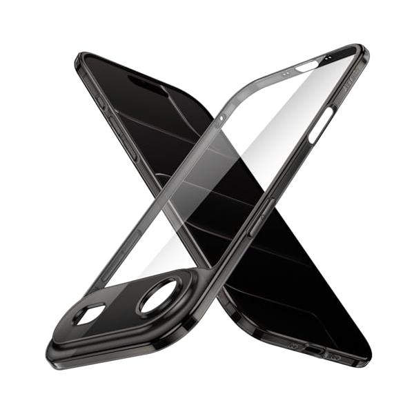 ブラック/iPhone 17 Air/576DA・Color:ブラック・[磁気機能なし] このケースには磁気リングが付属しておらず、車載ホルダーやウォレットに取り付けることはできません。充電パッドに平らに置いた場合にのみ、標準のワイヤレス充...