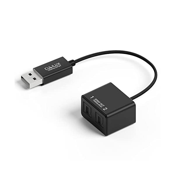 USB A - SPDIF 2分配器ブラック/-/108a4f14・Style:USB A - SPDIF 2分配器・パッケージ個数:1・[USB AデバイスをS/PDIFサウンドシステムに瞬時に接続] - Cubilux USB A - ...