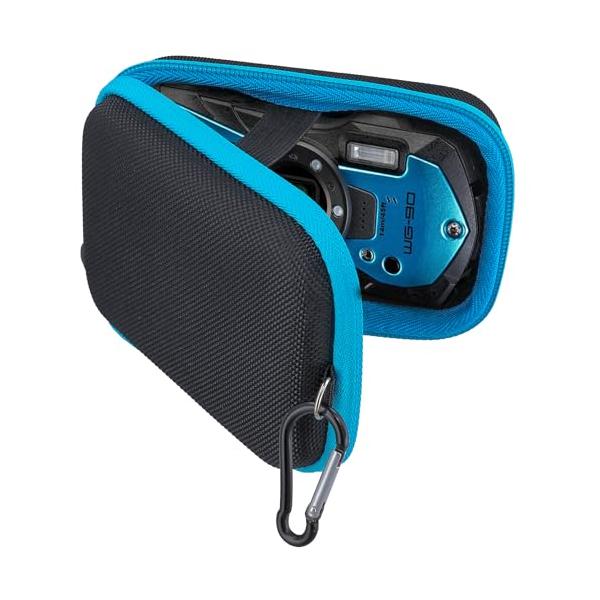 モダンブルー/-/-・Color:ブルー・完璧にフィットこの収納ケースは、PENTAX WG-90 ブルーのために特別に設計されており、ペンタックス wg90 デジタルカメラだけではなく、そのアクセサリなどをまとめて収納できます。・外層は半...