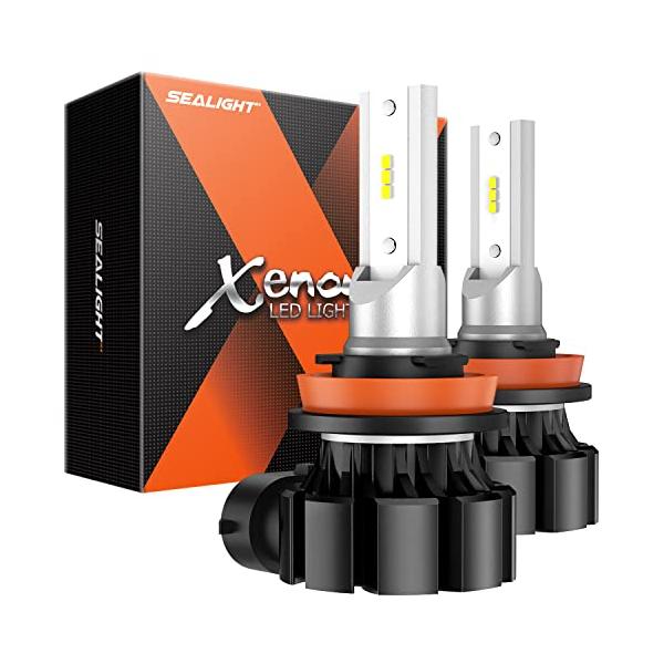 XF1-H11白/2個 (x 1)/H11/H8/H16・Color:XF1-H11白・パッケージ個数:1・視認性の高いホワイトフォグランプホワイトのLEDフォグランプは高輝度の6連LED素子を搭載し、明るさは8000LMまで 達し、均一で...