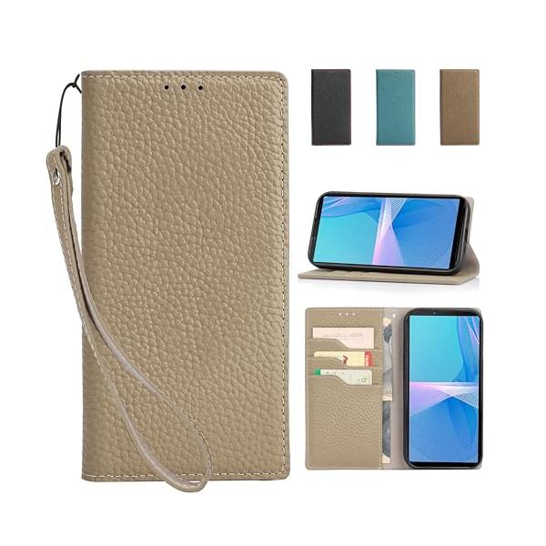 手帳型グレー/Xperia Ace iii/5、Xperia ACE III・Size:Xperia Ace iiiColor:グレー・?対応機種Xperia Ace III SO-53C SOG08 A203SO 素材高級牛本革 ★対応機...