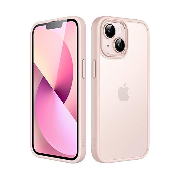 チョークピンク/iPhone 13 6.1インチ/3884F・Color:チョークピンク・[ミリタリーグレードの保護] このケースは、6フィートの落下テストでミリタリーグレードの耐衝撃性として認定されており、衝撃を吸収するコーナリングクッシ...