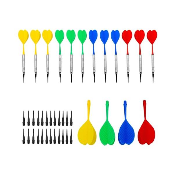 more/5cm (W) x 15cm (H)/-・12＆36 充実セット14g標準、ダーツ本体＋金属ケース・フライト・シャフト・ポイント各12点の完全装備。練習用に最適な大容量仕様。・金属×強化プラスチック構造錆にくい金属ケースに耐久性プ...