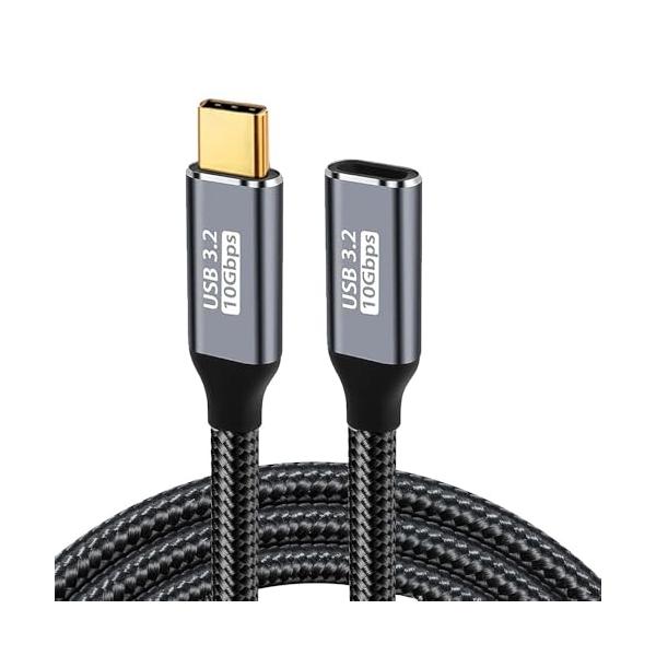 -/1.5M/-・Size:1.5M・Type C延長&amp;10Gbpsデータ転送USB-Cデバイス間の接続を拡張するために使用されます。スイッチ、Type-Cスマートフォン、またはラップトップなどと互換性があり、充電またはデータ同期も...