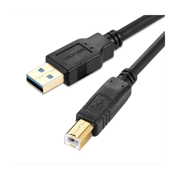 ブラック/1M/-・Size:1M・USB 2.0タイプ Aオス- Bオス プリンターケーブルです。USB-A端子を持つパソコンとUSB-B端子を持つプリンター、スキャナ、ハードディスクなどの周辺機器の接続に使用できます・高速データ伝送：U...