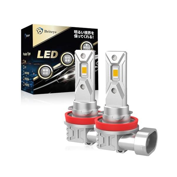 イエロー/H11/H8/-・Color:イエローSize:H11/H8・??H11LEDフォグランプ＆CSP LEDチップ搭載Briteye LEDフォグランプは、従来のハロゲンランプよりも明るい12個の高輝度CSPチップを搭載しています。...