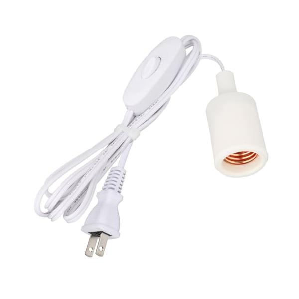 modernホワイト/1個入/JP-0118・Size:1個入Color:ホワイト・製品仕様電球ソケット1個入 カラー：ホワイト 対応電球：E26口金/70Wまで、日本標準プラグとスイッチ。 定格電圧：AC 100V／適合E26電球：エジソ...