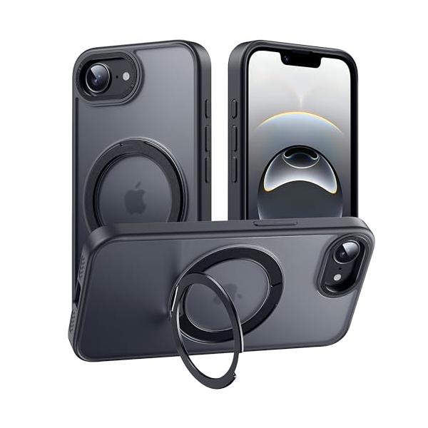 くろ/iPhone 16E/-・Size:iPhone 16EColor:くろ・捻れば最適な角度iPhone 16e ケースは、精密な機械工学により、捻るたびに機械式腕時計の巻き上げのようなカチッとした音と感触を生み出します。角度は安定して...