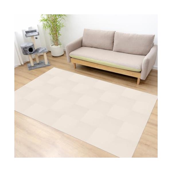 モダンアイボリー/30*30*0.5cm 30枚/30XZFKBR30X30・Size:30*30*0.5cm 30枚Color:アイボリー・1.厚さ25%UP、柔軟防音で周囲と身の回りを守るこのタイルカーペット アツデを実現した You&...