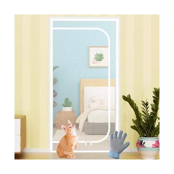 D型ホワイト/80*210cm/-・Size:80*210cmColor:D型ホワイト・★サイズと適用場所80*210cm（幅広さ*高さ）、本品は多サイズができ、中小型ペットに対応し、猫や犬、うさぎなどの小動物も赤ちゃんも使用できます。また...