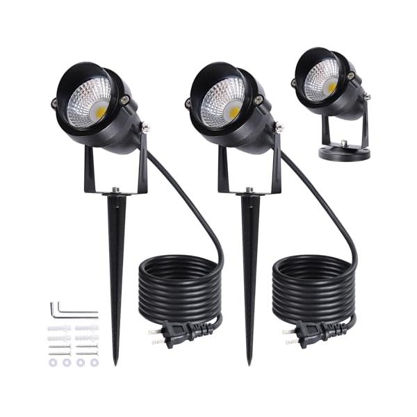 屋外看板用照明ガーデンライト 2個入 昼光色/地中埋込型/FM-JZD7-W・Color:ガーデンライト 2個入 昼光色Size:地中埋込型・パッケージ個数:1・最新モデル・PSE認証済電圧：AC100V 85-265V可用 / 消費電力：...