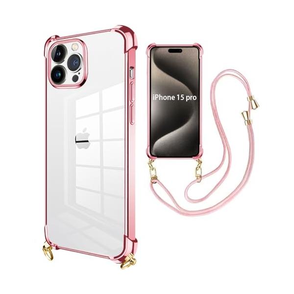 ローズゴールド/iphone 15 pro/-・Size:iphone 15 proColor:ローズゴールド・多用途携?和?尚??iphone 15 proケース クリア 専用デザインです.ご購入前に必ずの機種を確認してください.柔軟で弾...
