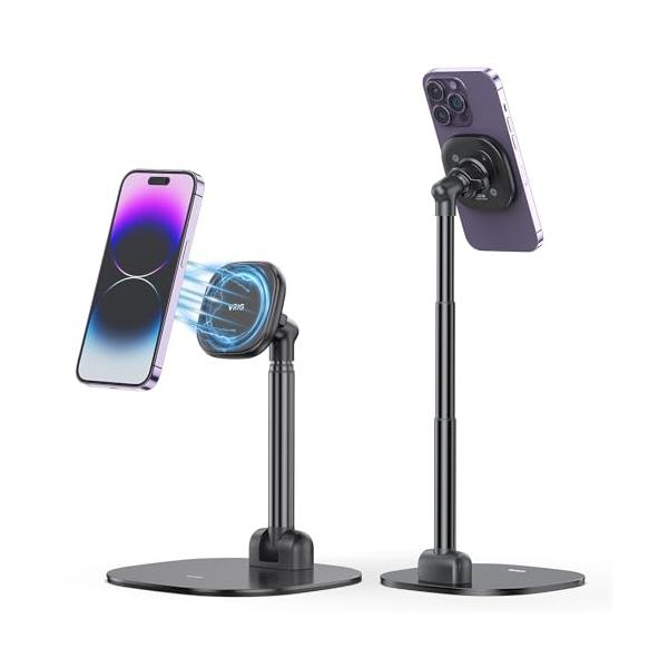 充電なし/-/103AA4・Color:充電なし・携帯用磁気スマホスタンドあらゆる携帯電話に対応する粘着式メタルリング付属。iPhone 16 15 14 13 12 MagSafeシリーズ、Magsafe非対応iPhoneシリーズ、And...