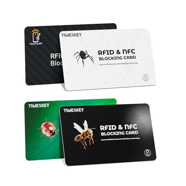 カジュアルこんごう-4枚/8.5 cm x 5.4 cm/RFIDブロッキングカード-4・Color:こんごう-4枚・強力なRFID保護 特殊シールド技術で電磁波を遮断し、スキミングや電子マネー犯罪からクレジットカード・ICカード・パスポー...