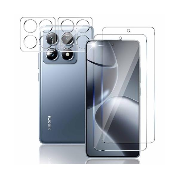 ブラック/?2+2枚セットXiaomi 14T Pro/-・Size:?2+2枚セットXiaomi 14T Pro・対応機種：Xiaomi 14T Pro 用のガラスフィルム 専用設計。・硬度9H：カッターなどの鋭利なものを当たってもキズが...