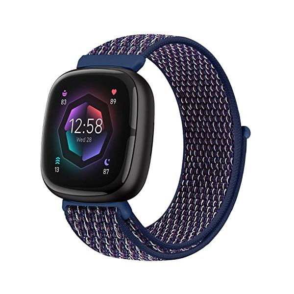 クラシックインジゴ/-/V4N001・Color:インジゴ・互換性：コンパチブル Fitbit versa 3;Fitbit versa 4;Fitbit Sense 2;Fitbit Sense 。・材料：Fitbit versa 4 バ...