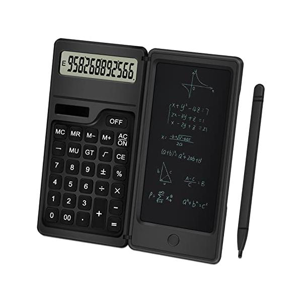 ブラック/-/T3・電卓付き電子メモパッド計算機と電子メモの組み合わせで、電卓で計算した内容をメモに記録できます。12桁の表示値がクリアでクリアなため、効率が向上します。・ワンタッチクリア一鍵消去機能があり、消去ボタンを押した後、電子メモ帳...
