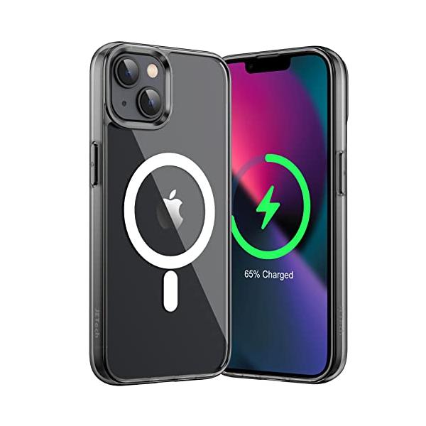 ブラック/6.1インチ/3692A・Color:ブラック・[互換性] iPhone 13 (6.1インチ)用に特別に設計されています。38個のマグネットを内蔵し、すべてのMagSafeアクセサリーに対応できるクリアケースです・[強力な磁気吸...