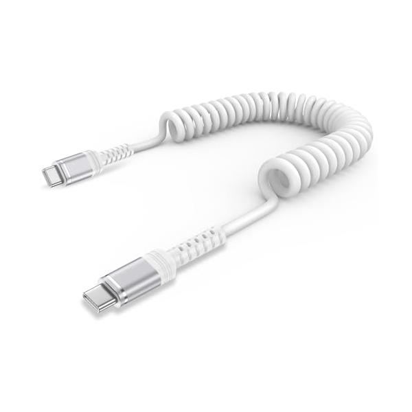 ホワイト/1.2M/cable01・Size:1.2MColor:ホワイト・パッケージ個数:1・伸びる cタイプ ケーブルコイル状のusb-c ケーブルは自然な状態では37cm、最大120cmまで伸ばすことができます。コイル形状のデザインで...