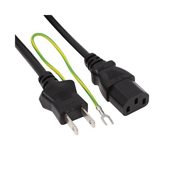 -/0.5m/ACP-05B・Size:0.5m・パッケージ個数:1・コンセント側: 2ピン オス (JIS C 8303、NEMA 1-15P準拠)・パソコン／周辺機器側: 3ピン メス (JIS C 8303、IEC 60320-C13...