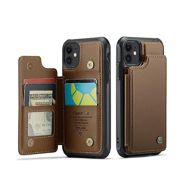 ブラウン/iPhone11/iPhone11・Size:iPhone11Color:ブラウン・iPhone 11 (6.1インチ対応)、シンプルですっきりとしたシルエットに仕上げました。・スタンド機能が付き、品質、耐衝撃性、強度と耐久性を備...