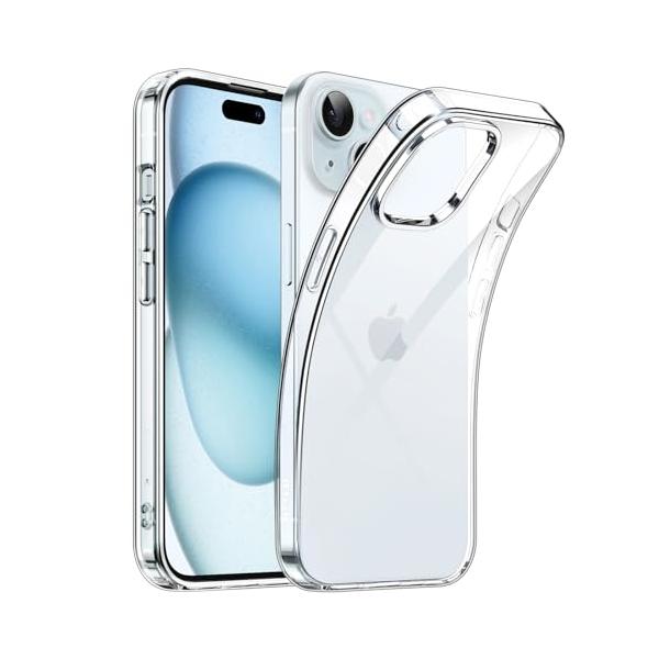 クリア/-/5543-・Color:クリア・[専用設計] iPhone 15 6.1インチとのみ互換性があります。ワイヤレス充電をシームレスにサポートします。正確なカットアウトと押しやすいボタンにより、おデバイスのすべての機能にアクセスでき...