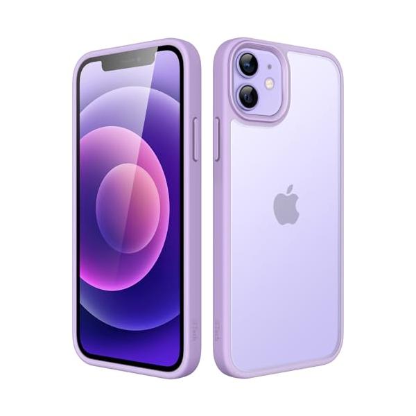 ライトパープル/iPhone 12 Mini 5.4インチ/388EH・Color:ライトパープル・[ミリタリーグレードの保護] このケースは、6フィートの落下テストでミリタリーグレードの耐衝撃性として認定されており、衝撃を吸収するコーナリ...