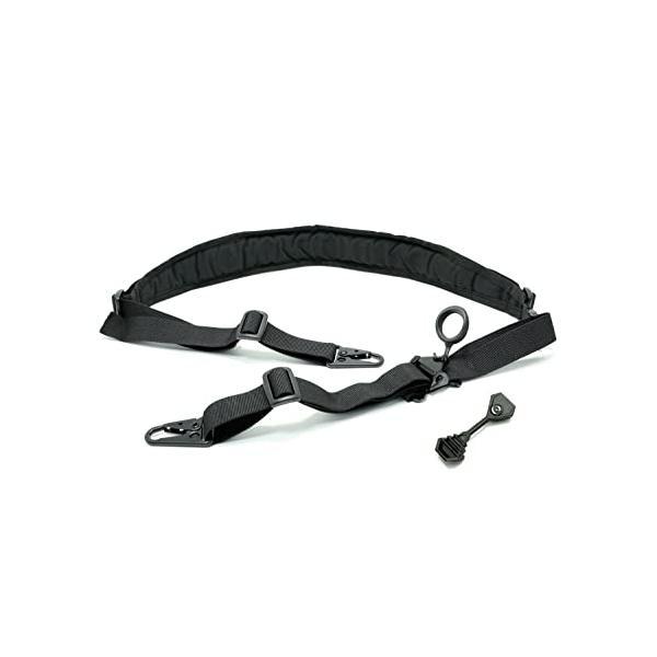 ブラック/-/-・Color:ブラック・Ferro Conceptsタイプ The Slingsterレプリカ・ワンタッチで素早く調整できるライフルスリング・火器をしっかりした固定状態から素早く射撃姿勢に移行・使用火器にあわせた、好みのアタ...