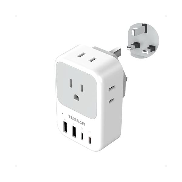 BFタイプ-8台同時充電-/-/TS-TA04USUK・Style:BFタイプ-8台同時充電・海外 bfタイプ 変換プラグ:日本の家電を海外に利用するように、イギリスやシンガポールドや香港などのbfコンセントに変換トする電源アダプターです。...